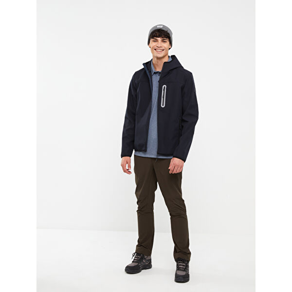 Standart Kalıp Kapüşonlu Erkek Yağmurluk