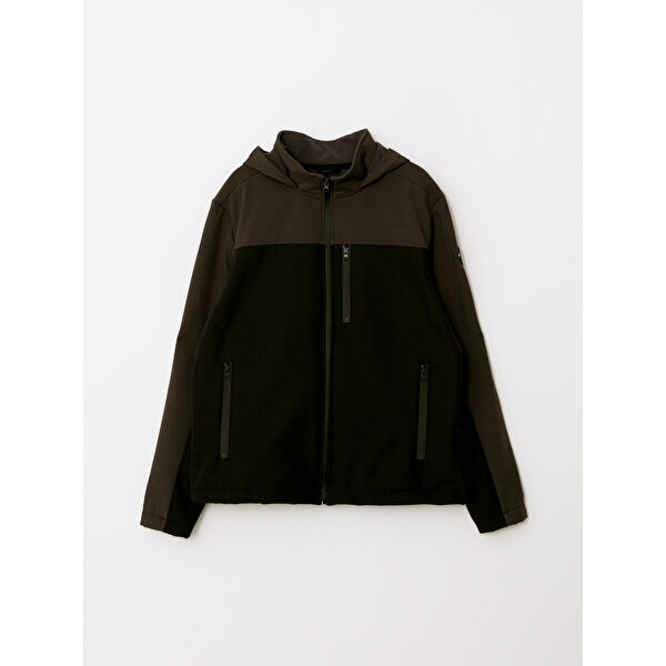 Standart Kalıp Kapüşonlu Erkek Yağmurluk