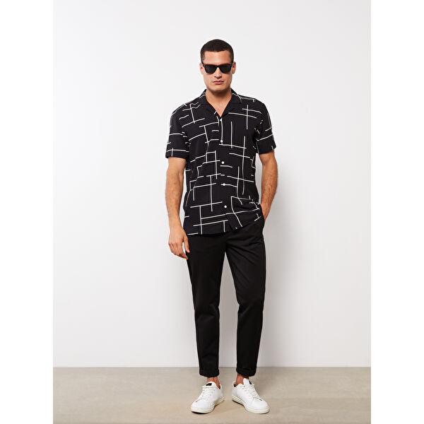 Slim Fit Beli Bağlama Detaylı Erkek Pantolon