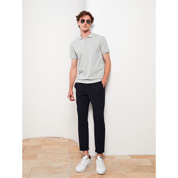 Slim Fit Beli Bağlama Detaylı Erkek Pantolon Slim Fit Beli Bağlama Detaylı Erkek Pantolon