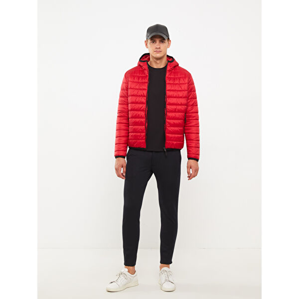 Standart Kalıp Kapüşonlu Erkek Şişme Mont