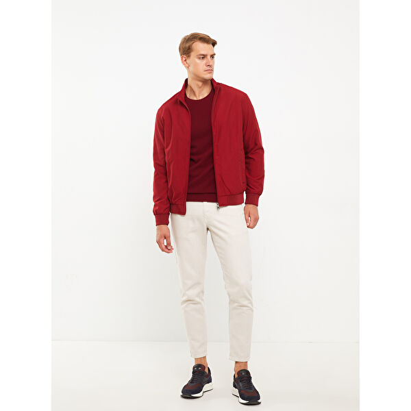 Standart Kalıp Dik Yaka Erkek Mont