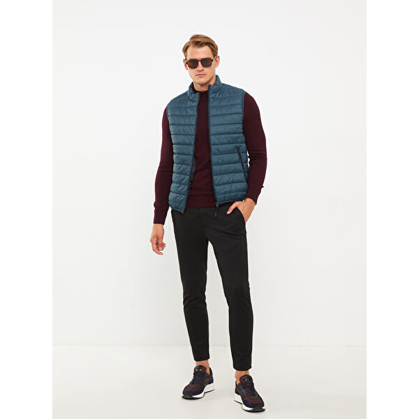 Standart Kalıp Dik Yaka Erkek Şişme Yelek