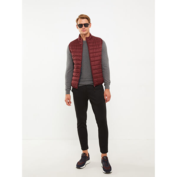 Standart Kalıp Dik Yaka Erkek Şişme Yelek