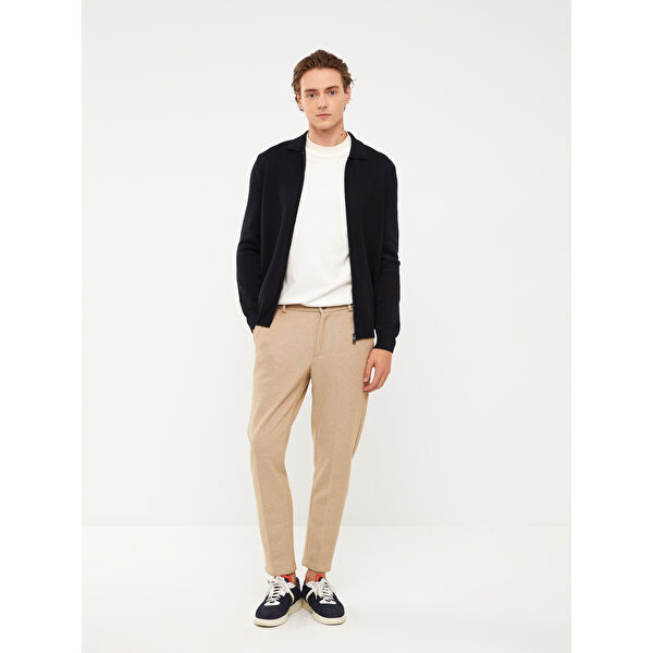 Slim Fit Dik Yaka İnce Triko Hırka Slim Fit Dik Yaka İnce Triko Hırka