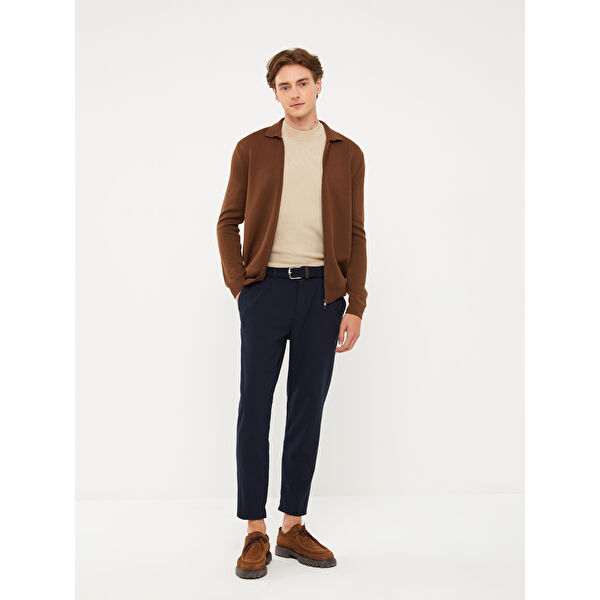 Slim Fit Dik Yaka İnce Triko Hırka Slim Fit Dik Yaka İnce Triko Hırka