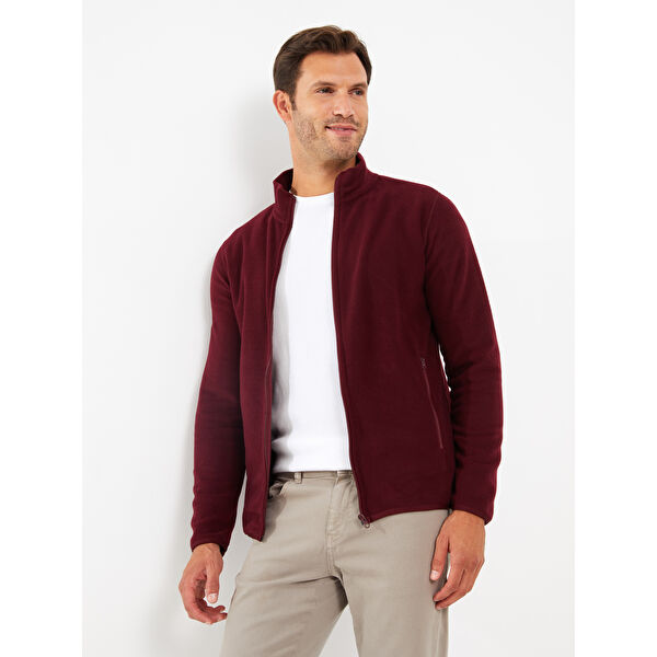 Rahat Kalıp Dik Yaka Erkek Spor Hırka