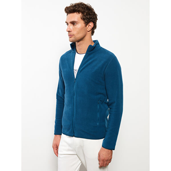 Rahat Kalıp Dik Yaka Erkek Spor Hırka