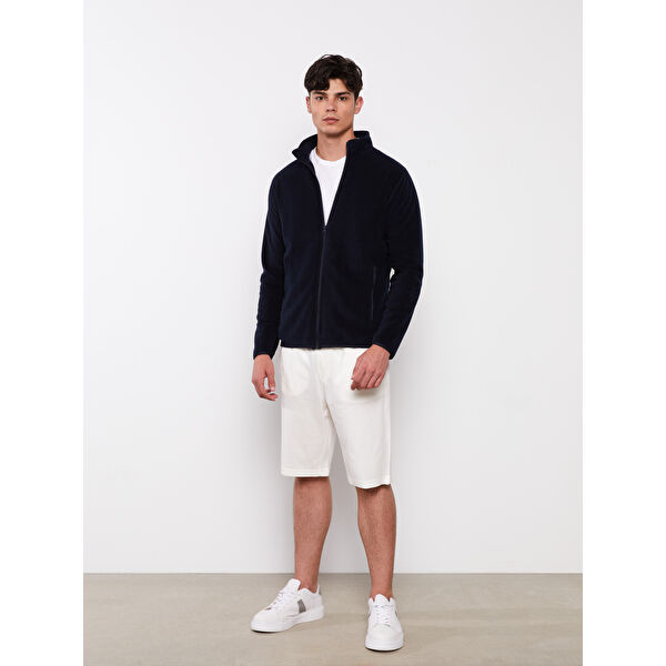 Rahat Kalıp Dik Yaka Erkek Spor Hırka