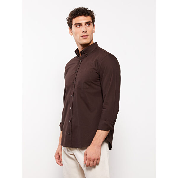 Regular Fit Uzun Kollu Oxford Erkek Gömlek
