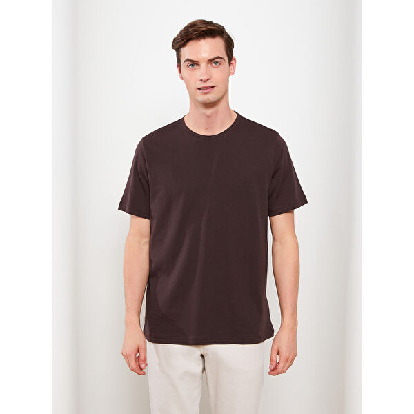 Bisiklet Yaka Kısa Kollu Penye Erkek Tişört