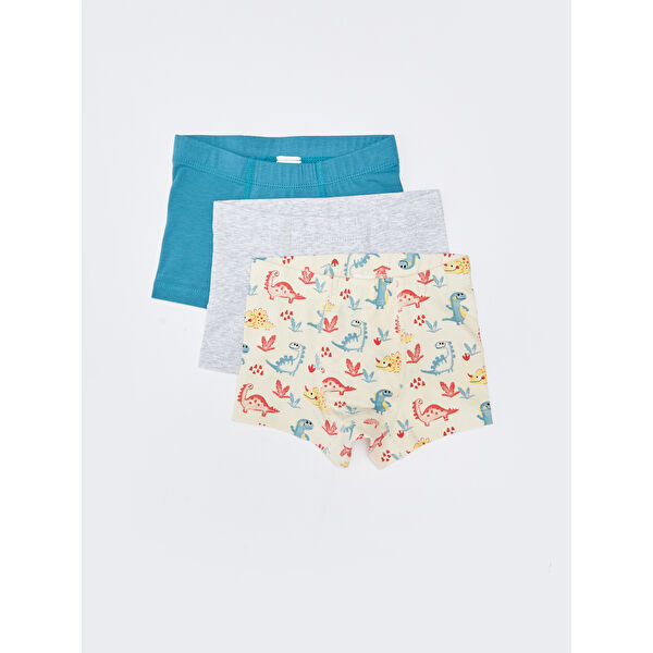 Beli Lastikli Baskılı Erkek Bebek Boxer 3'lü