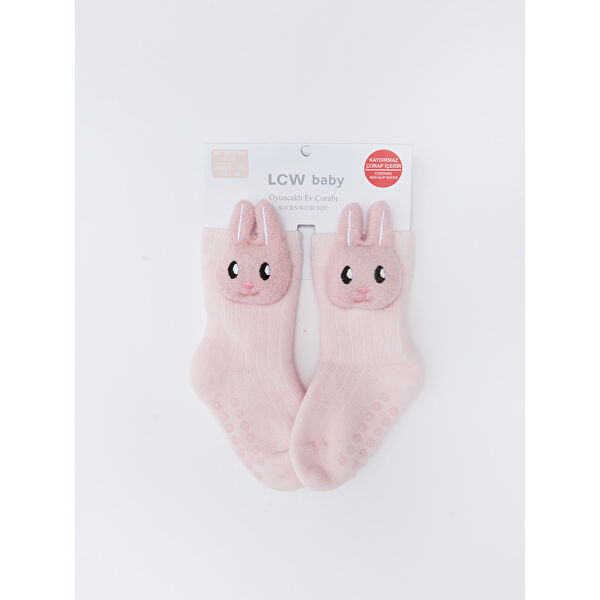 Kız Bebek Çıngıraklı Ev Çorabı