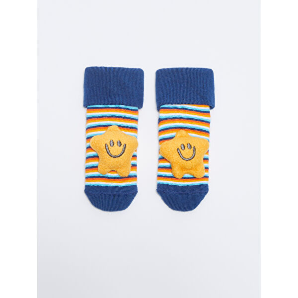 Çıngıraklı Erkek Bebek Soket Çorap