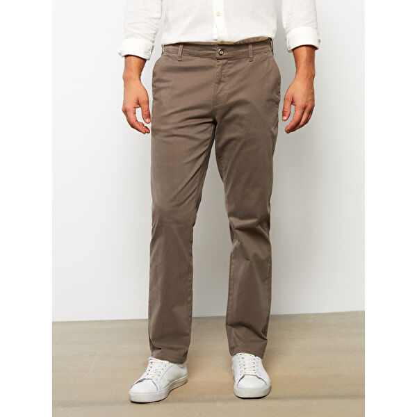 Standart Kalıp Gabardin Erkek Chino Pantolon Standart Kalıp Gabardin Erkek Chino Pantolon