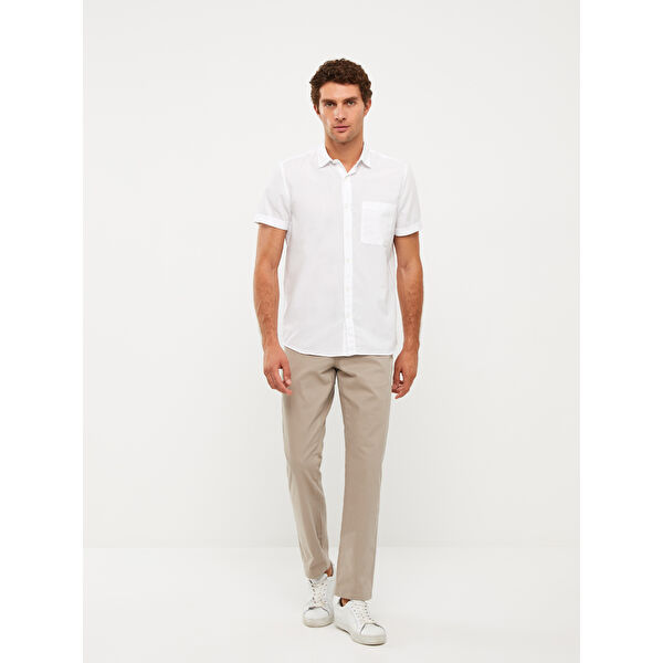 Standart Kalıp Gabardin Erkek Chino Pantolon