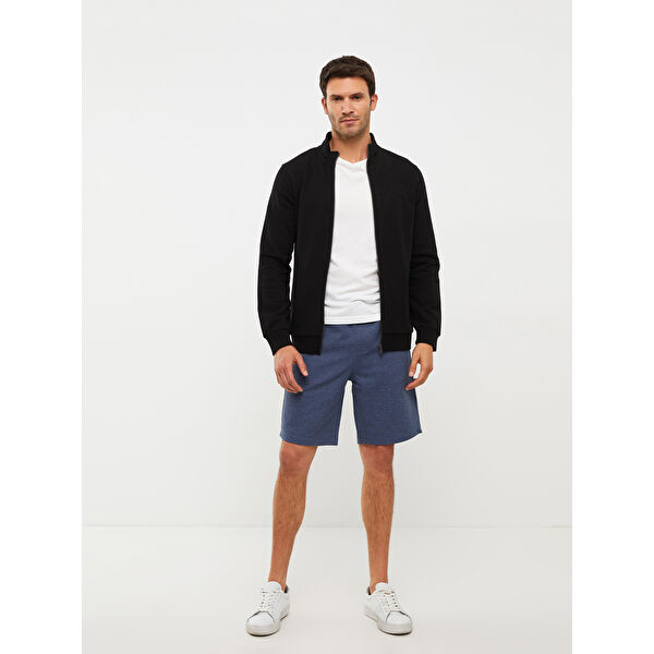 Rahat Kalıp Dik Yaka Erkek Spor Hırka Rahat Kalıp Dik Yaka Erkek Spor Hırka