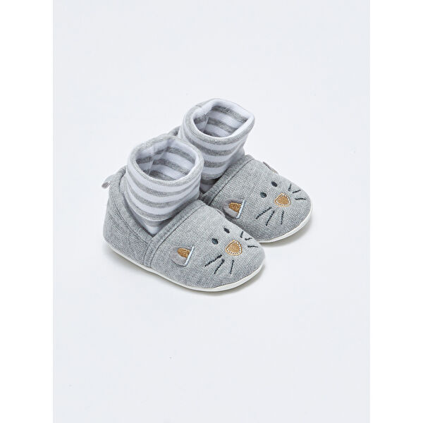 Nakışlı Çoraplı Erkek Bebek Yürüme Öncesi Ayakkabı