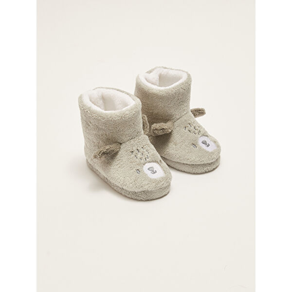 3D Aplike Detaylı Nakışlı Erkek Bebek Ev Botu 3D Aplike Detaylı Nakışlı Erkek Bebek Ev Botu