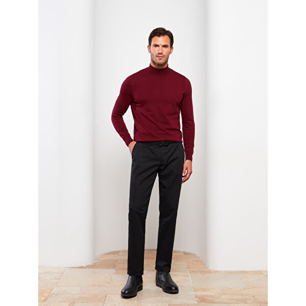 Standart Kalıp Gabardin Kemerli Erkek Pantolon Standart Kalıp Gabardin Kemerli Erkek Pantolon