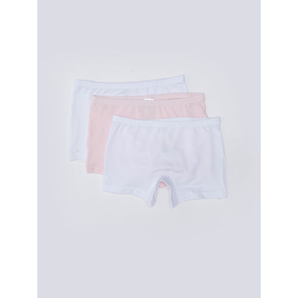 Basic Pamuklu Kız Çocuk Boxer 3'lü