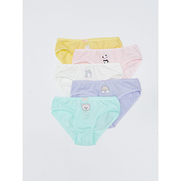 Baskılı Pamuklu Kız Çocuk Külot 5'li Baskılı Pamuklu Kız Çocuk Külot 5'li