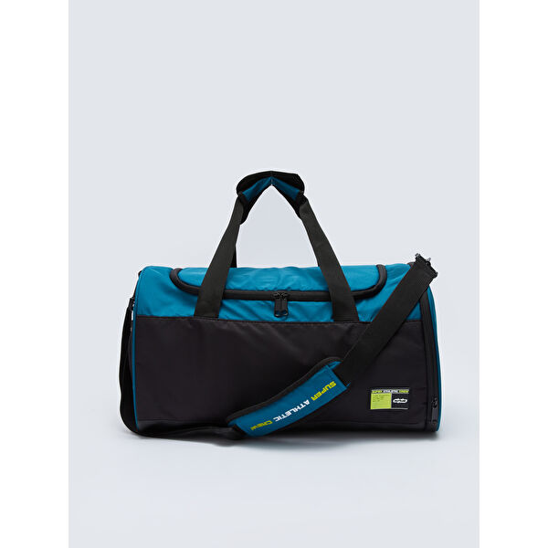 Renk Bloklu Erkek Spor Çantası