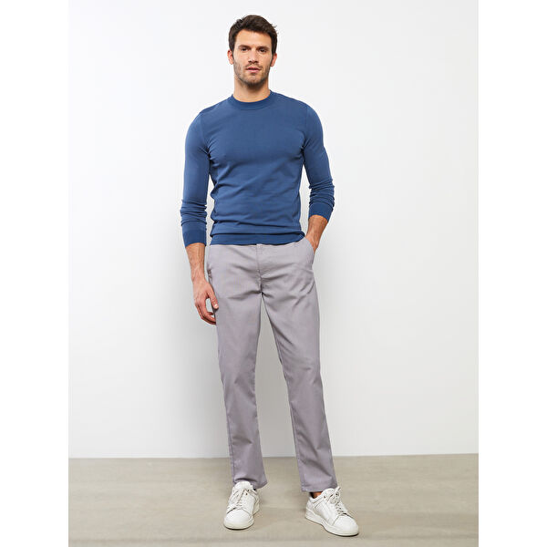 Bisiklet Yaka Uzun Kollu Erkek Triko Kazak