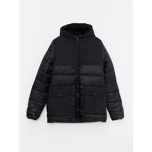 Kapüşonlu Basic Erkek Çocuk Şişme Mont