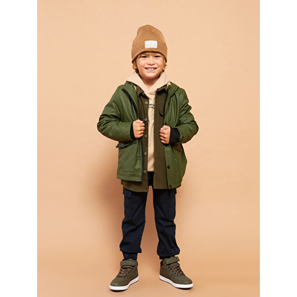 Kapüşonlu Basic Erkek Çocuk Mont Kapüşonlu Basic Erkek Çocuk Mont