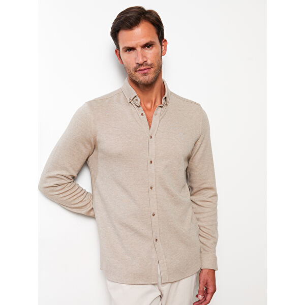 Slim Fit Uzun Kollu Erkek Gömlek Slim Fit Uzun Kollu Erkek Gömlek