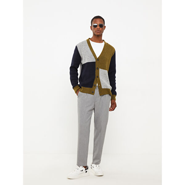 Standart Kalıp V Yaka Erkek Triko Hırka Standart Kalıp V Yaka Erkek Triko Hırka