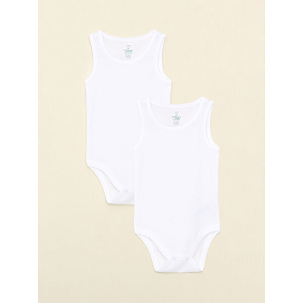 Bisiklet Yaka Basic Organik Pamuklu Kız Bebek Çıtçıtlı Body 2'li Bisiklet Yaka Basic Organik Pamuklu Kız Bebek Çıtçıtlı Body 2'li