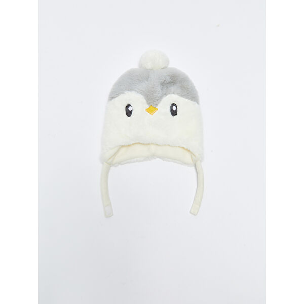 Nakış Detaylı Erkek Bebek Pelüş Bere