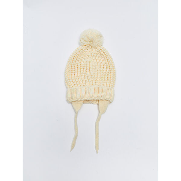 Basic Kız Bebek Triko Bere