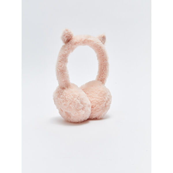 Nakış Detaylı Kız Bebek Pelüş Kulaklık