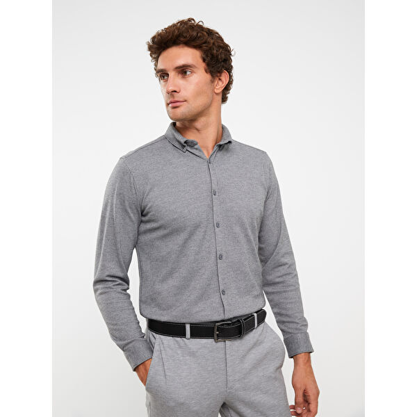 Slim Fit Uzun Kollu Erkek Gömlek