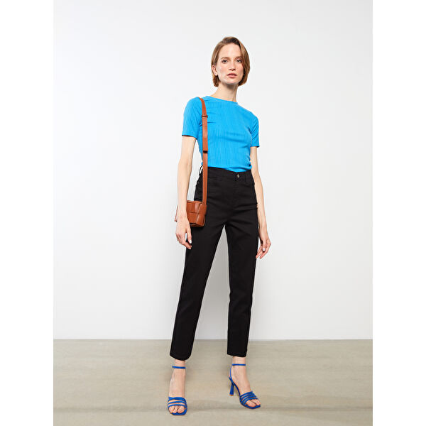 Skinny Fit Düz Kadın Jean Pantolon