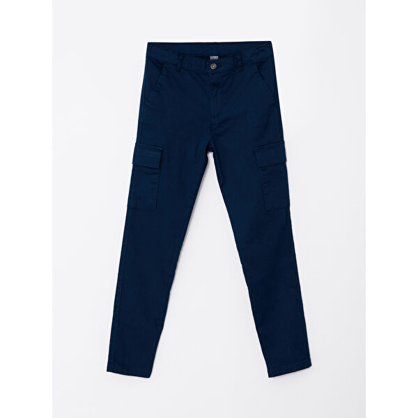 Basic Gabardin Erkek Çocuk Kargo Pantolon