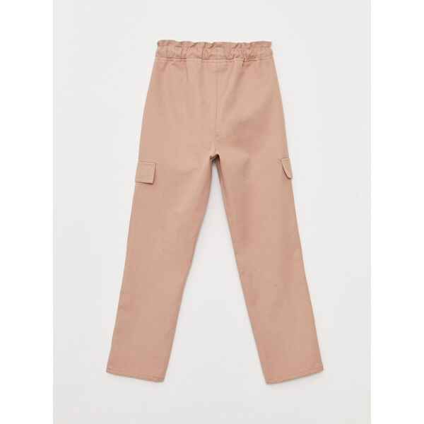 Beli Lastikli Basic Gabardin Kız Çocuk Pantolon