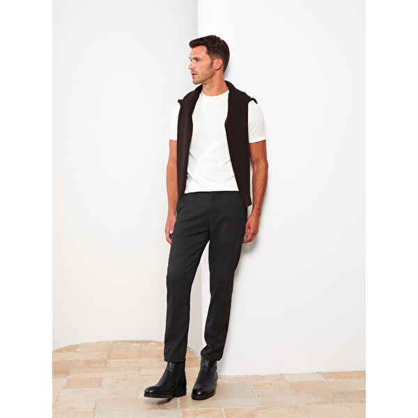 Slim Fit Ekose Erkek Pantolon Slim Fit Ekose Erkek Pantolon