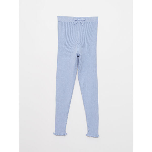 Beli Lastikli Basic Kız Çocuk Uzun Tayt