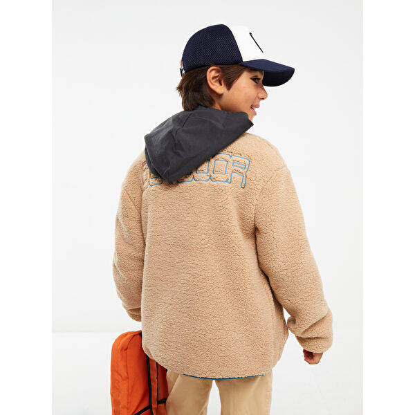 Dik Yaka Basic Uzun Kollu Polar Erkek Çocuk Fermuarlı Sweatshirt Dik Yaka Basic Uzun Kollu Polar Erkek Çocuk Fermuarlı Sweatshirt