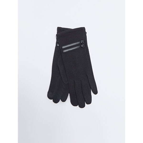 Süet Görünümlü Kadın Eldiven