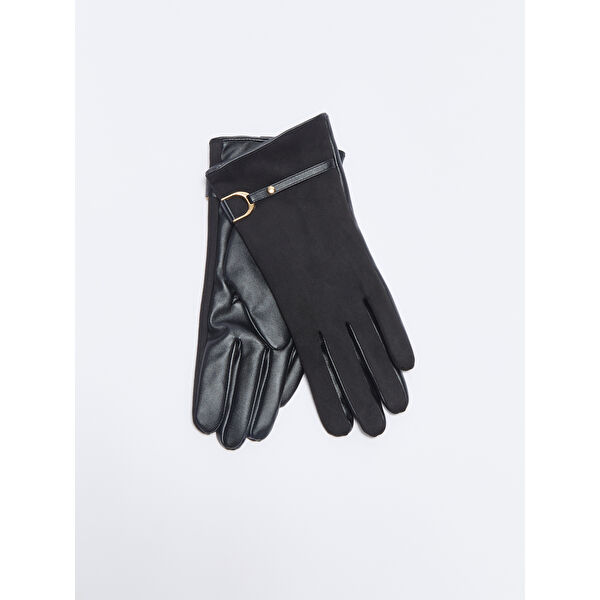 Süet Görünümlü Kadın Eldiven