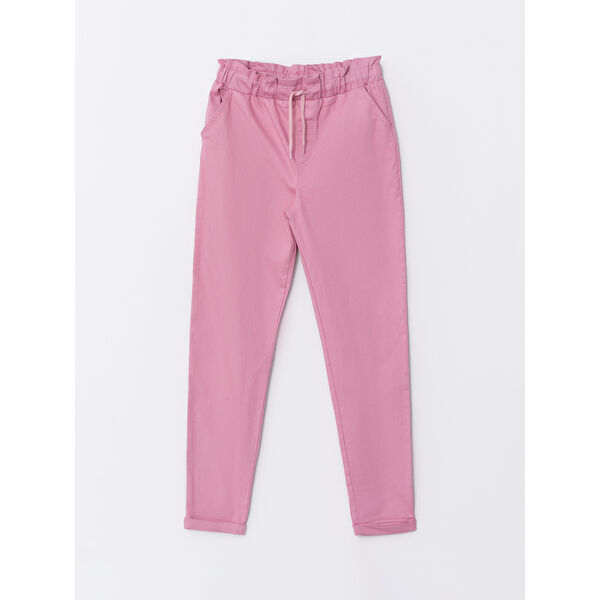 Beli Lastikli Basic Gabardin Kız Çocuk Pantolon