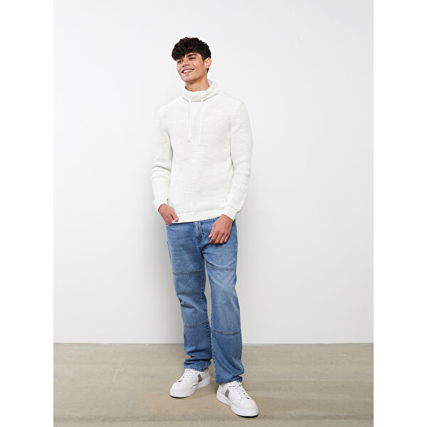 Keşiş Yaka Uzun Kollu Erkek Triko Kazak Keşiş Yaka Uzun Kollu Erkek Triko Kazak