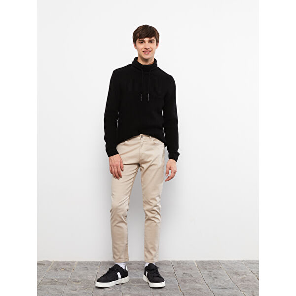 Keşiş Yaka Uzun Kollu Erkek Triko Kazak Keşiş Yaka Uzun Kollu Erkek Triko Kazak