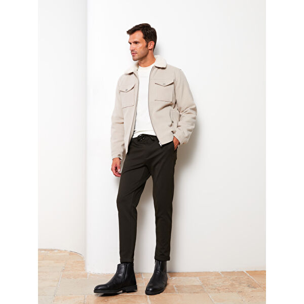 Slim Fit Beli Bağlama Detaylı Erkek Pantolon Slim Fit Beli Bağlama Detaylı Erkek Pantolon
