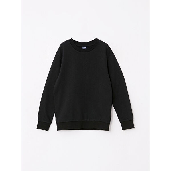 Bisiklet Yaka Basic Uzun Kollu Erkek Çocuk Sweatshirt